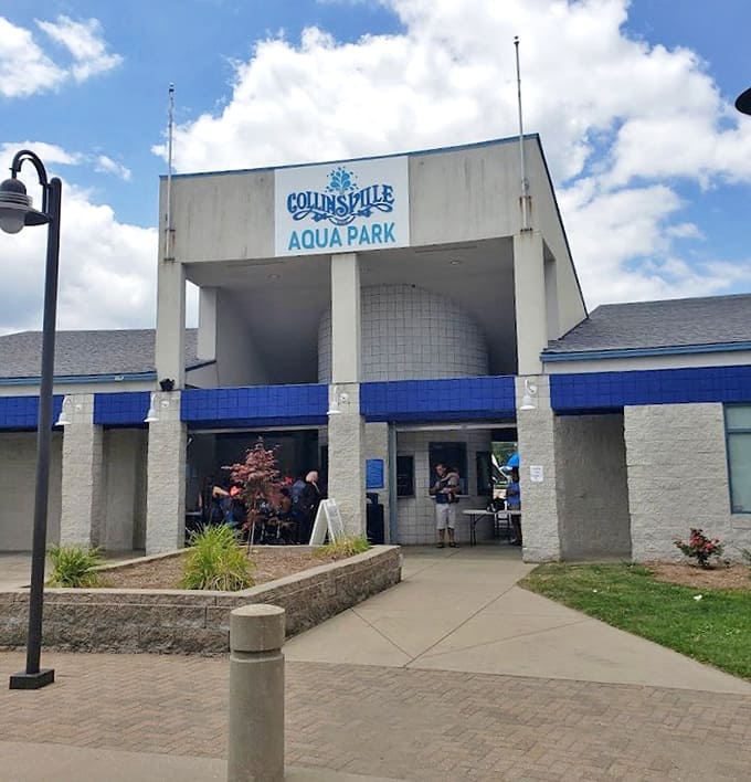The entrance to Collinsville Aqua Park &ndash; where ordinary summer days transform into extraordinary memories that last a lifetime.