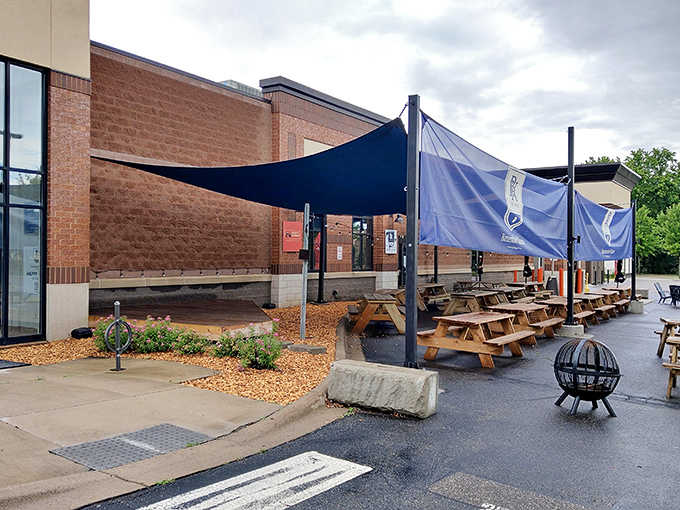 Exposed brick walls and industrial ceiling create a contemporary backdrop for the real star of the show &ndash; the locally-sourced food.