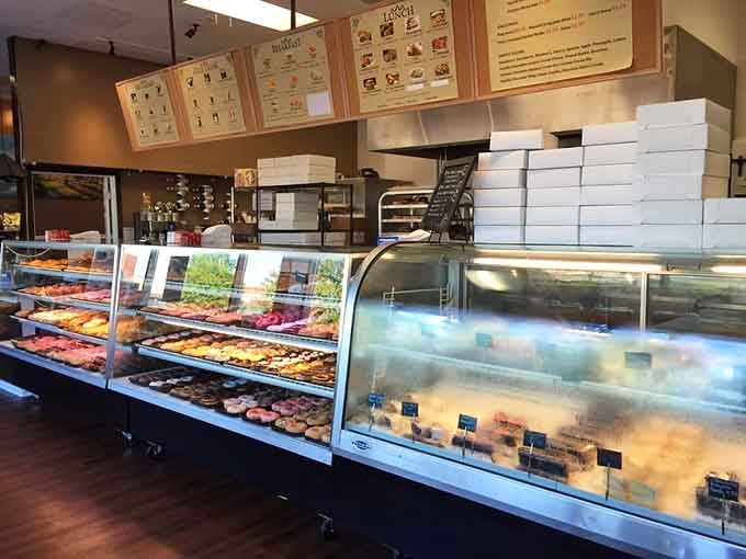Display cases showcase the day's offerings like edible jewelry, each pastry practically begging to come home with you.