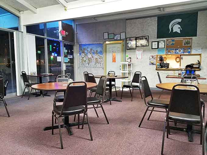 The dining area might be simple, but it's seen countless "Oh my God, you have to try this" moments between friends and family.