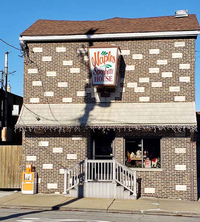 The full exterior view shows a restaurant that's earned its place in Steubenville's heart through decades of delicious dedication.