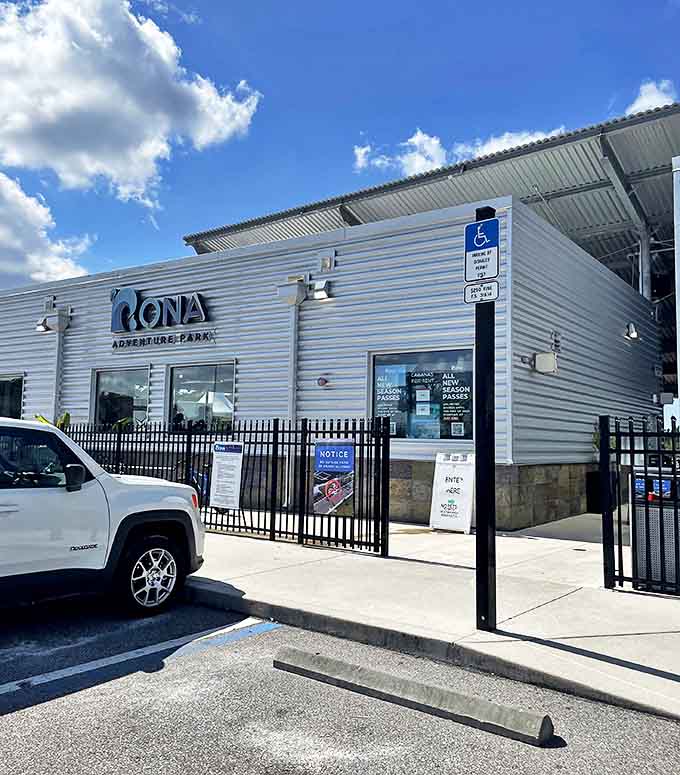 The park's entrance welcomes visitors with the promise of water-soaked memories and the sweet exhaustion that comes from a day well played.