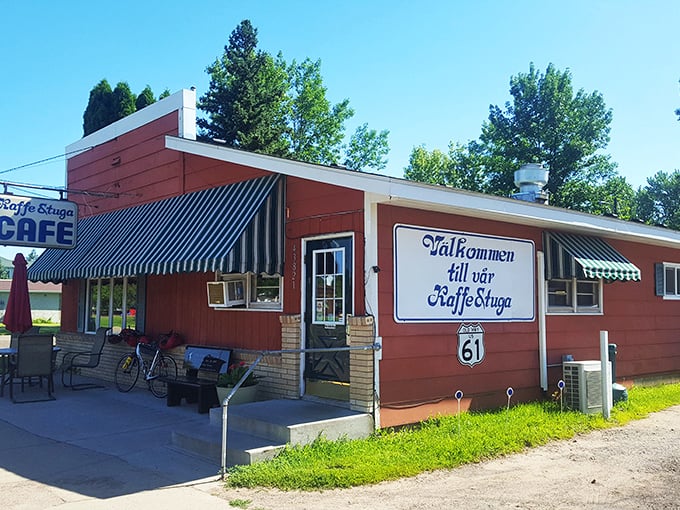 "V&auml;lkommen till Kaffe Stuga" announces the sign, promising Swedish-influenced comfort food that would make grandmothers on both sides of the Atlantic proud.