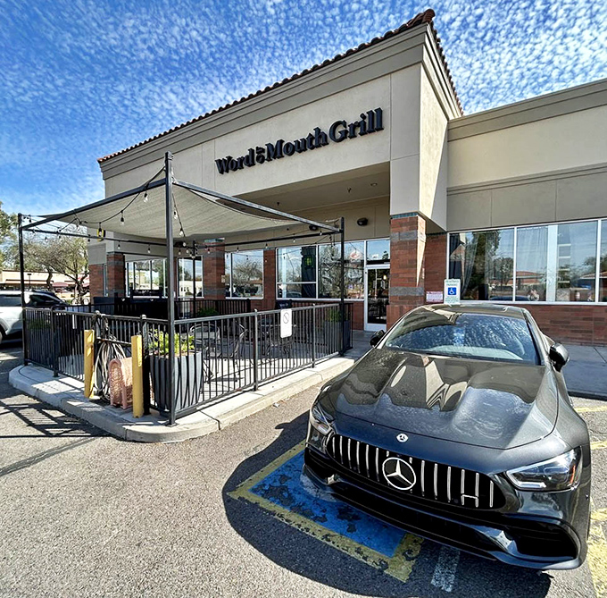 The exterior view shows an unassuming storefront that, like many culinary treasures, doesn't need flashy signage to attract those in the know.