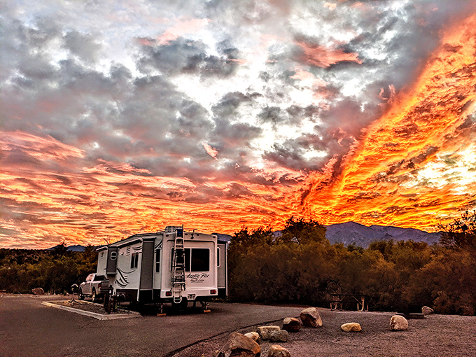 Arizona sunsets don't just happen &ndash; they perform, turning the sky into a canvas of fiery colors that make even non-believers spiritual.
