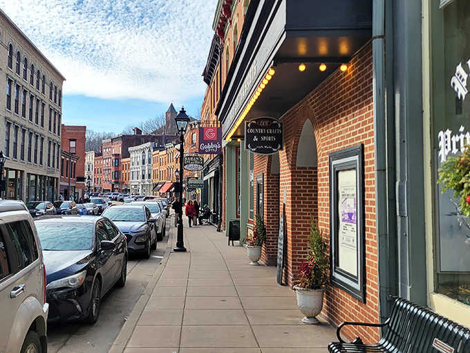 Galena's picturesque Main Street, where historic architecture and small-town charm create the perfect setting for culinary discoveries like Klein's.