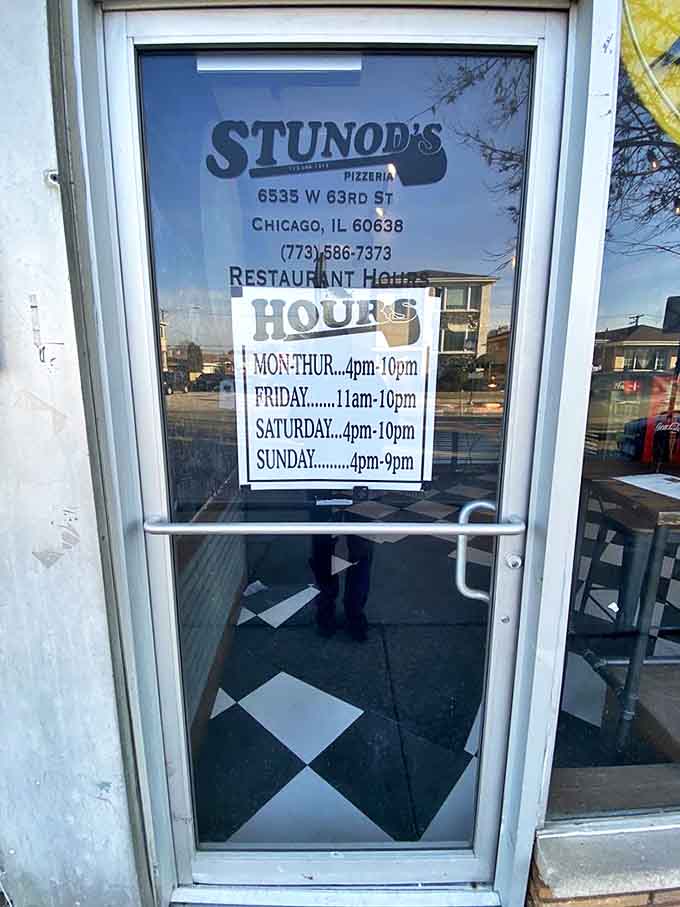 Store hours posted clearly because knowing when you can get your next Stunod's fix is critical information for survival.