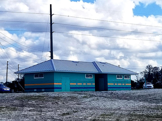 Even the facilities match the aquatic theme &ndash; a restroom building that looks like it was designed by someone who really, really loves the ocean.