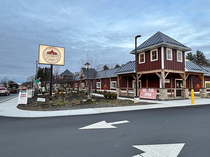 This rustic retail complex celebrates all things Green Mountain State&mdash;from maple syrup to flannel, authenticity comes standard here.