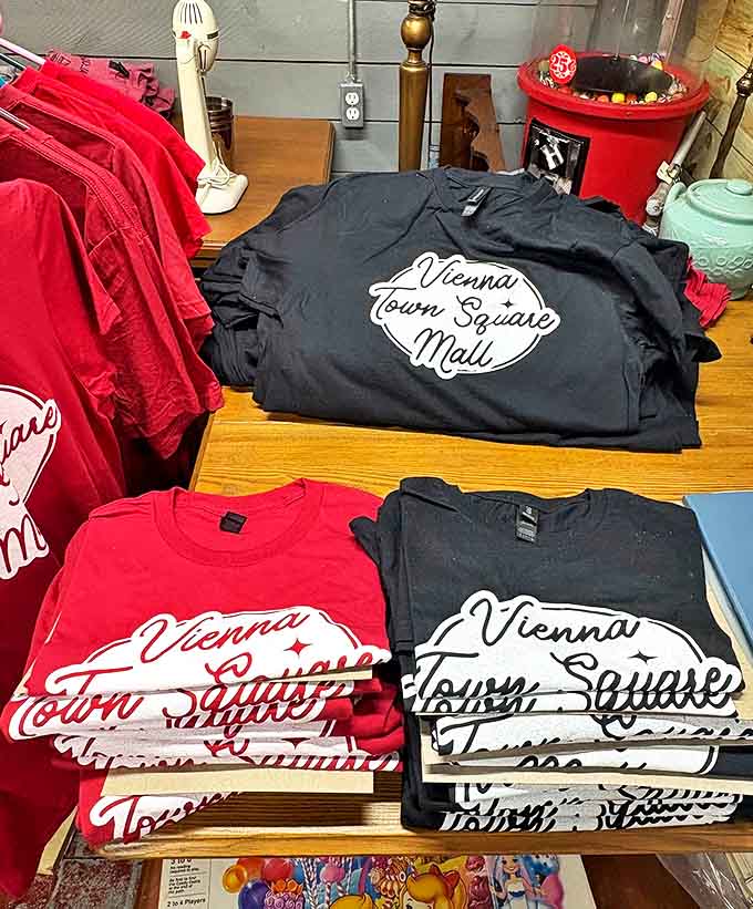 Wear your treasure-hunting credentials proudly with Vienna Town Square Mall shirts &ndash; the souvenir that tells everyone you've discovered the secret.