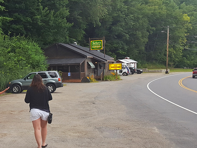Roadside revelation: Father's unassuming exterior might be easy to miss, but Vermont locals know to look for this culinary treasure.