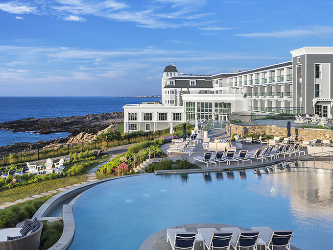 Sophisticated coastal design meets functional luxury in common spaces that invite both socializing and peaceful contemplation.