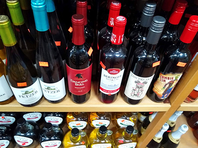 Wine bottles stand at attention, their labels telling stories of Arizona's surprising viticultural prowess and creative spirit.