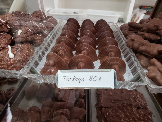 Chocolate turkeys &ndash; Thanksgiving table decorations that rarely survive until dessert is officially served.