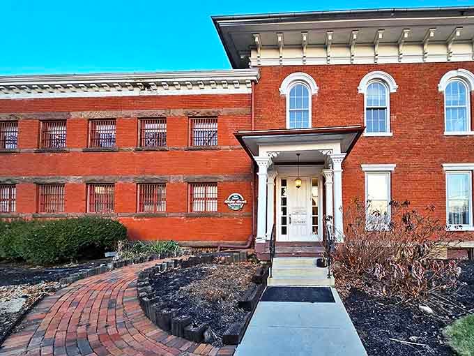 The welcoming entrance to this historic building invites visitors to step inside and discover how a former house of correction became a house of culinary delights.
