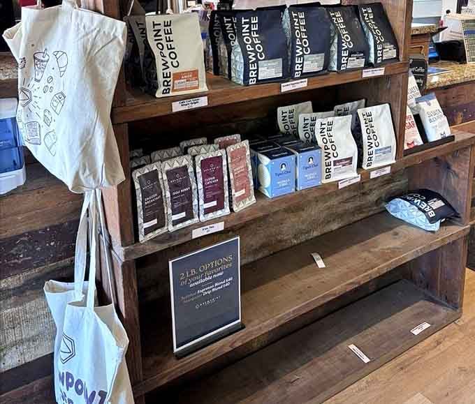 Take home bags of their coffee beans so you can attempt to recreate the magic, though your kitchen probably lacks their secret wizards.