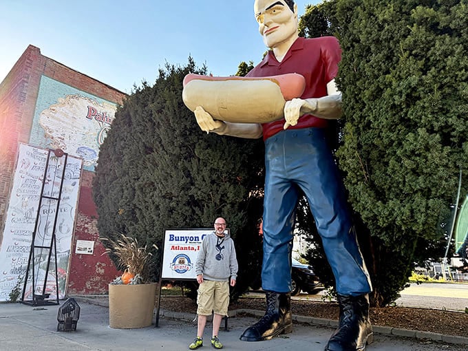 Travelers create perspective-play photos with the giant, a ritual as essential to Route 66 as getting your kicks.