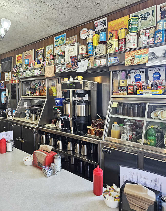 The command center where breakfast dreams come true &ndash; decades of cooking wisdom concentrated in one well-seasoned griddle and skilled hands.