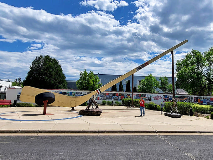 The stick commands attention from the road, causing double-takes from first-time visitors who can't quite believe what they're seeing until they pull over.