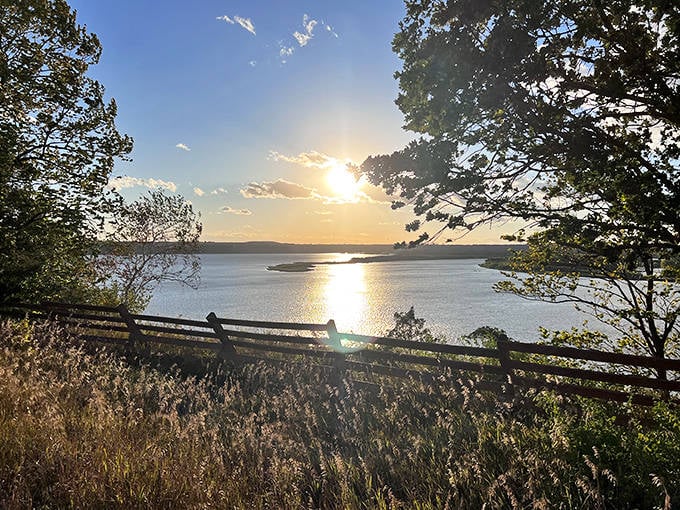 Sunset over Spring Lake creates the kind of moment that makes you forget about deadlines, bills, and that weird noise your car is making.