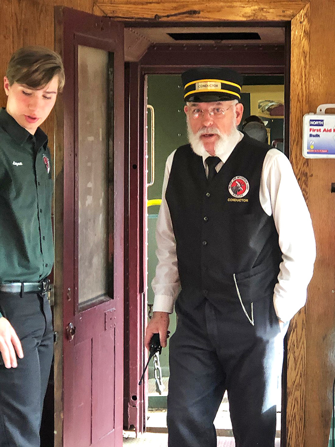 Railroad traditions live on through dedicated staff who bring history to life, their authentic uniforms and genuine enthusiasm enhancing the experience for all passengers.