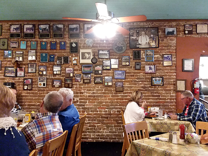 Every frame on these brick walls tells a story &ndash; decades of local history, celebrations, and the faces of those who've made this restaurant their second home.