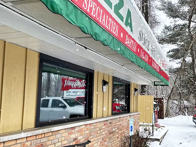 Even in winter's embrace, Di Maggio's stands ready to warm souls and fill bellies, a cozy culinary lighthouse in Michigan's snowy landscape.