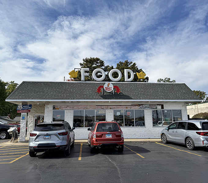 This unassuming roadside stop has achieved legendary status on Route 66, serving up "hot dogs on a stick" to hungry travelers since the highway's heyday.