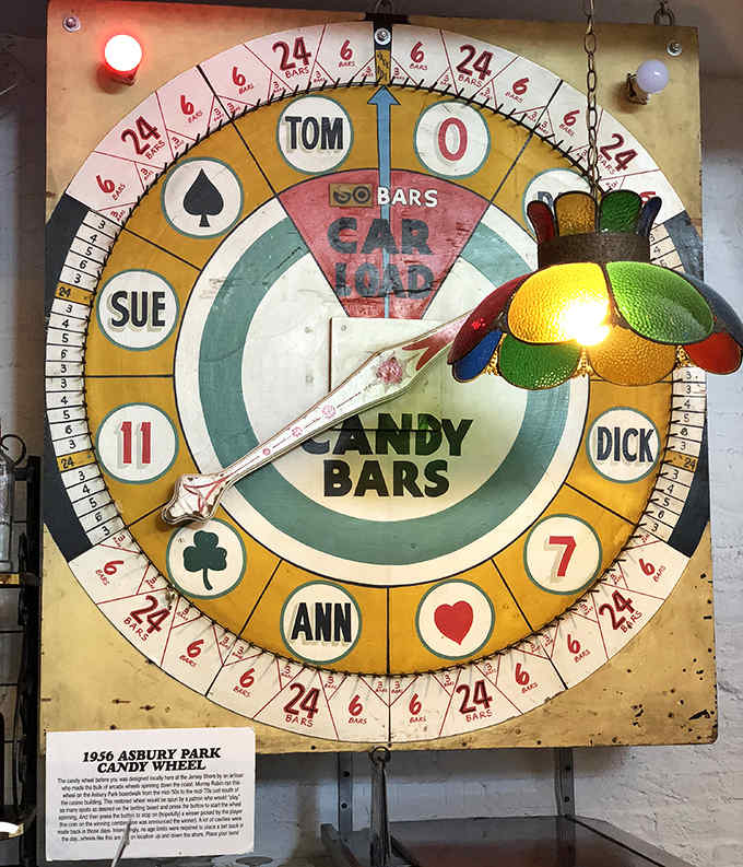 Before digital random number generators, chance came in beautiful mechanical forms like this vintage boardwalk relic.