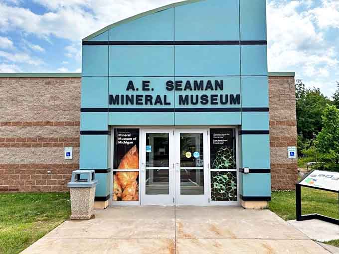 A.E. Seaman Mineral Museum: Earth's geological wonders await inside this modern treasure house, where rocks tell stories spanning billions of years.