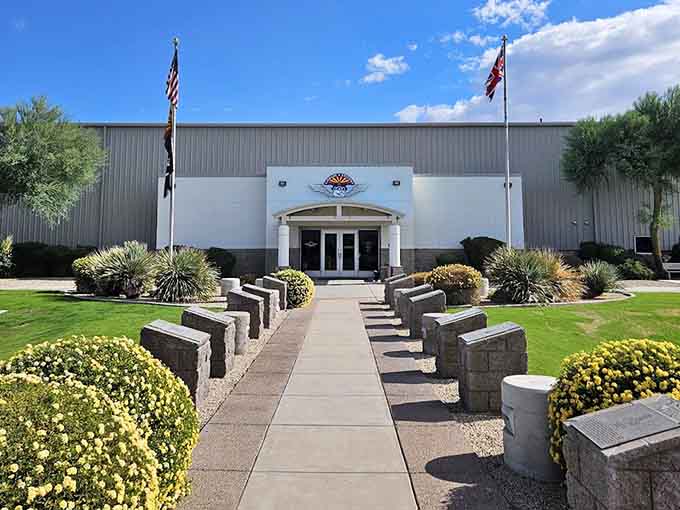 The museum's welcoming exterior barely hints at the thundering history and soaring stories waiting just beyond those doors inside.