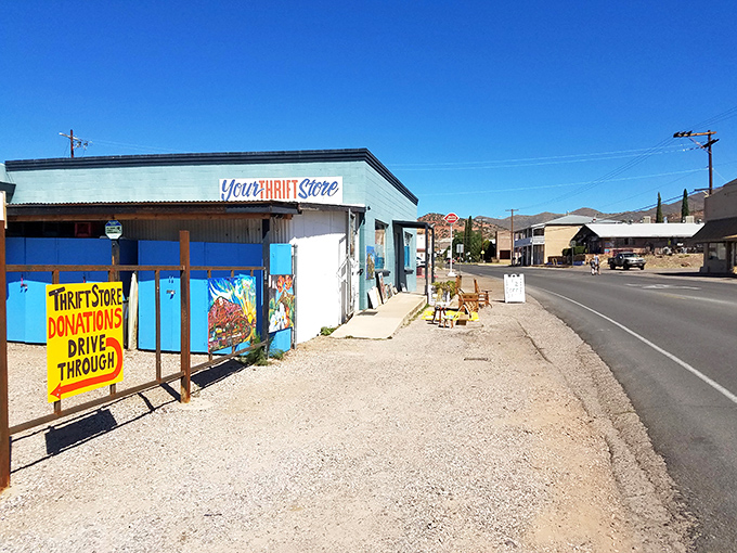 Even Bisbee's thrift stores burst with character, offering treasures and trinkets with the same eclectic charm that defines this former mining town turned artistic haven.