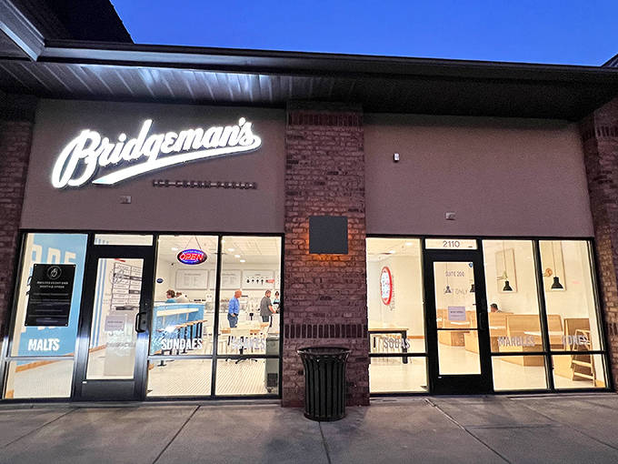 As dusk falls, Bridgeman's transforms into a beacon of sweetness. The warm interior light spilling onto the sidewalk practically whispers, "Come in."