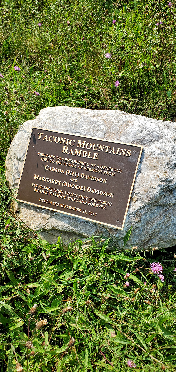 A bronze plaque tells the story of extraordinary generosity &ndash; two people who loved this land so much they ensured everyone could share in its magic.