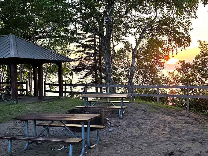 As the sun sets over Lake Superior, this peaceful park offers the perfect counterpoint to Calumet's industrial heritage.