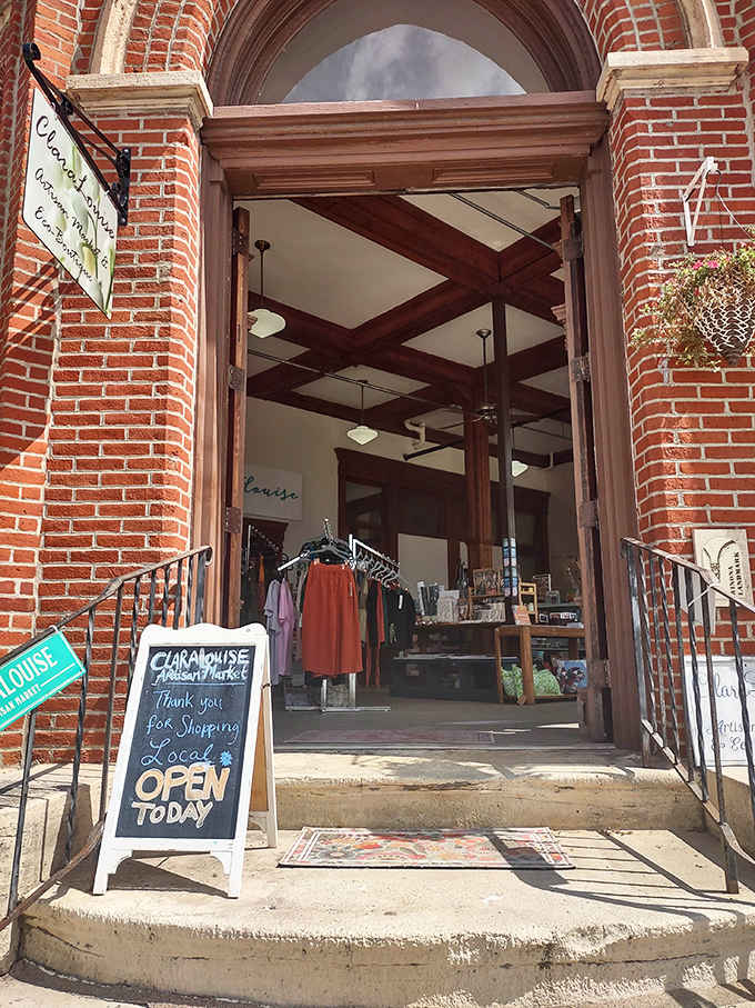 ClaraLouise invites shoppers to step through its historic doorway into a boutique experience that big-box stores simply can't match.