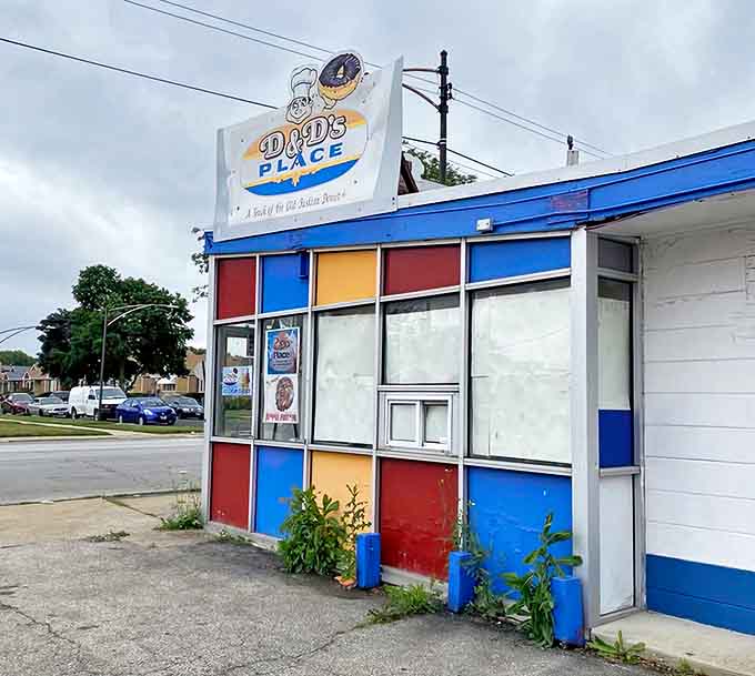 From the street, D&D's modest exterior gives little hint of the extraordinary donut experience waiting inside this beloved Chicago institution.