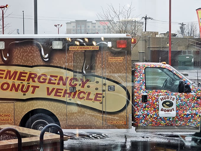 The "Emergency Donut Vehicle" &ndash; because some sugar cravings are too urgent to wait for you to find parking.