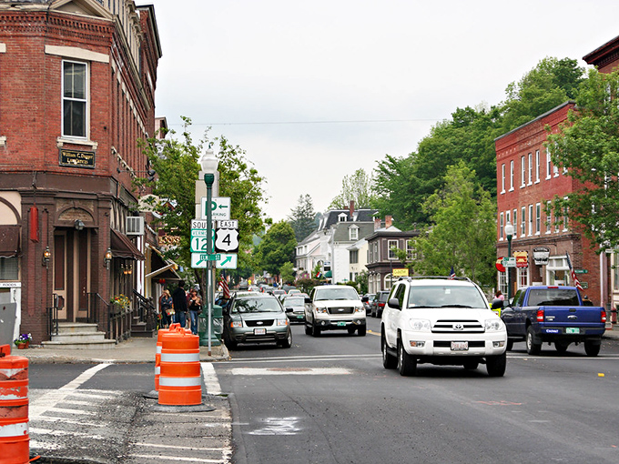Main Street USA comes to life without a Hollywood set designer, where real shops serve real people in really photogenic buildings.