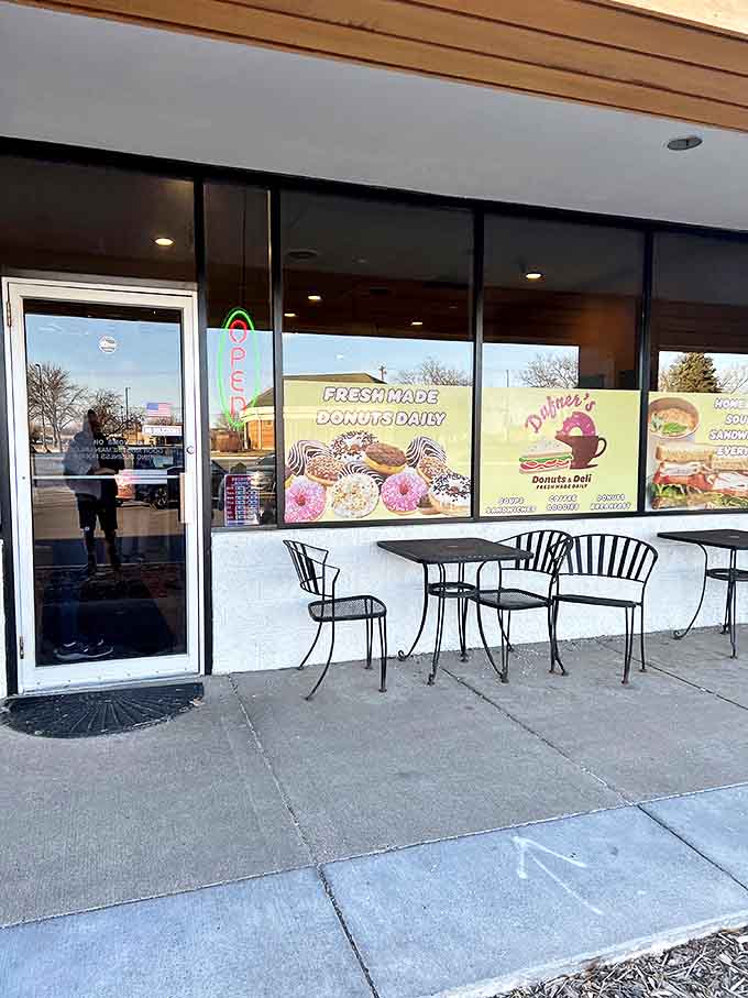 Sidewalk seating perfect for people-watching during those precious Minnesota months when outdoor dining doesn't require thermal underwear.