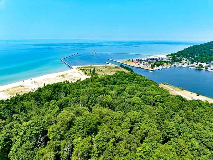 Elberta's community conservation efforts protect the delicate balance between human enjoyment and preservation of Michigan's natural beauty.