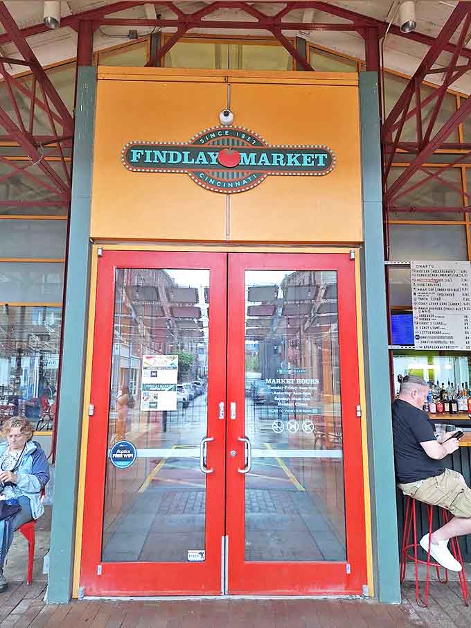The market's welcoming entrance stands like a portal to flavor paradise, promising delicious adventures for all who pass through.