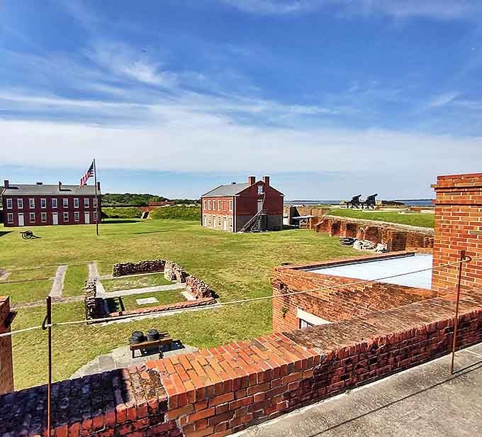 Fort Clinch State Park's brick fortifications stand as reminders that this island has seen some things, survived them all, and came out looking pretty good.