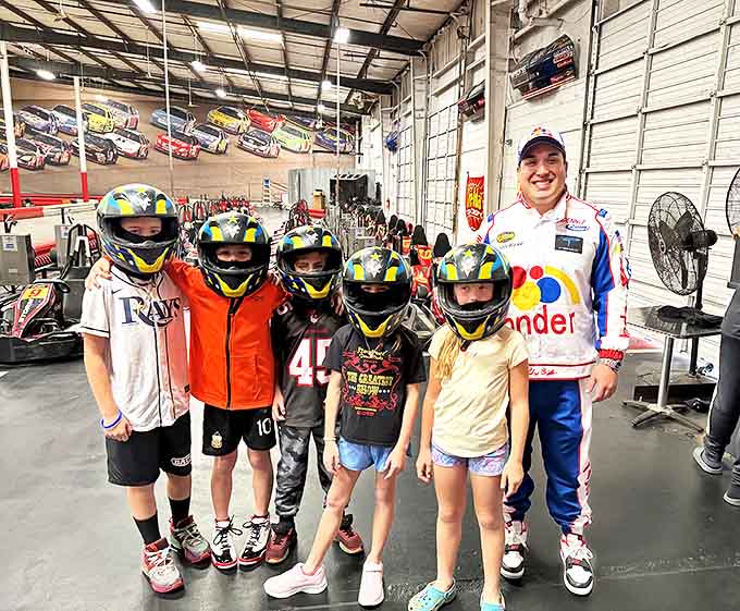 Victory smiles behind helmets tell the story &ndash; today's friendly competition creates tomorrow's cherished memories and inevitable rematch demands.