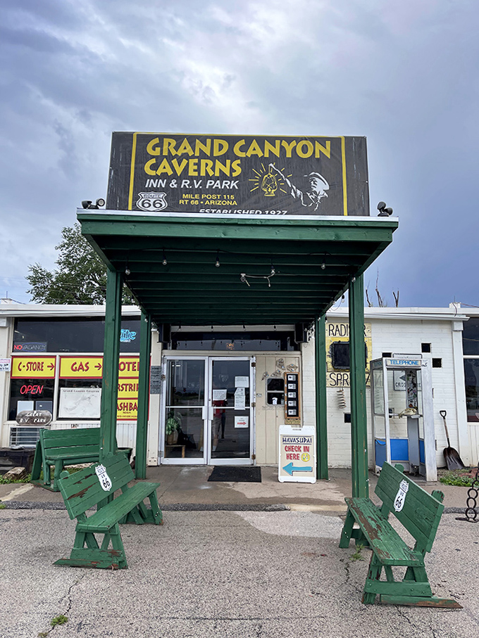 The unassuming entrance belies the magnificent world below &ndash; a humble doorway that leads to one of Arizona's most unique natural wonders.