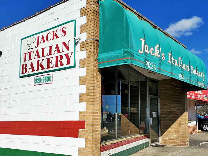 Visit Jack&rsquo;s Italian Bakery in Melvindale for fresh pizza and donuts. Look for our bright green awning and friendly storefront!