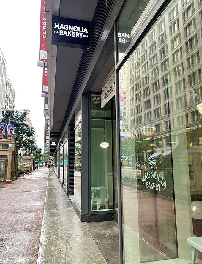 The exterior beckons from North State Street, promising refuge from the urban hustle and a slice of something extraordinary just inside.