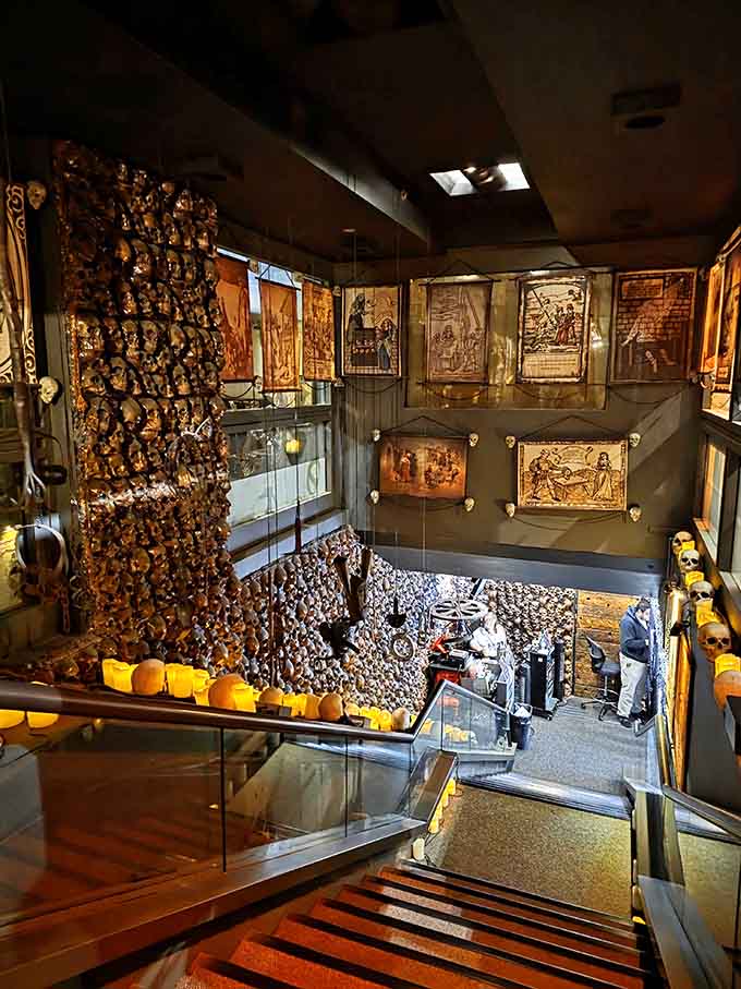 The museum's overall atmosphere successfully transports visitors back to an era when human cruelty was limited only by imagination and available technology.