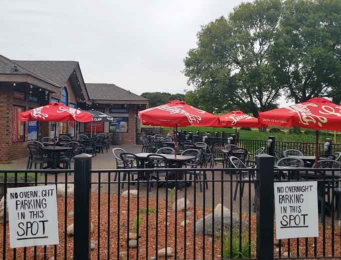Outdoor patio seating for those precious Minnesota days when winter finally takes a break.