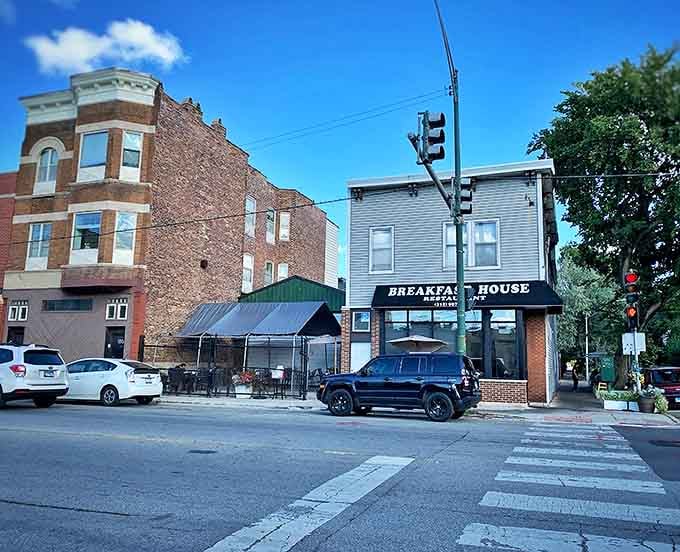 From the street, you might walk right past &ndash; but locals know this corner building houses breakfast gold.